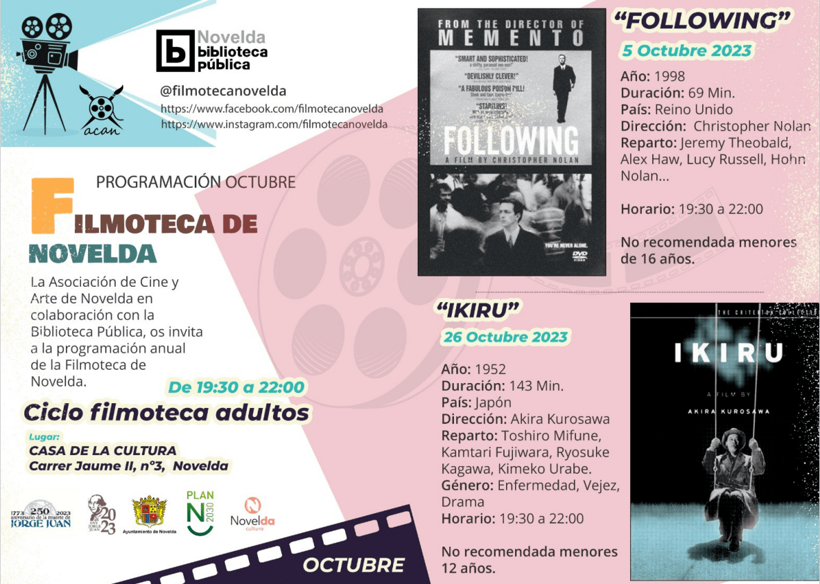 Ciclo Filmoteca adultos – Ayuntamiento de Novelda